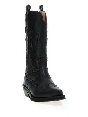 GANNI Western Boots - Black
