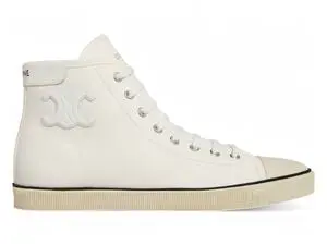 Celine Blank Mid Lace Up Sneakers