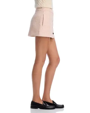 FRAME Tweed Mini Skirt