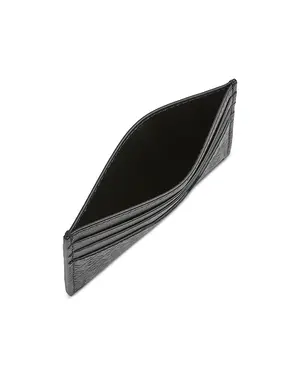 FERRAGAMO Gancini Leather Card Case - Nero