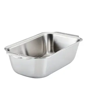 HESTAN Ovenbond 9 X 5 Tri-ply Clad Steel 1lbs. Loaf Pan - Stainless