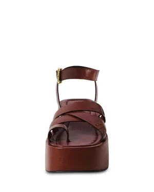 Free People Hazel Platform Sandals - Brown
