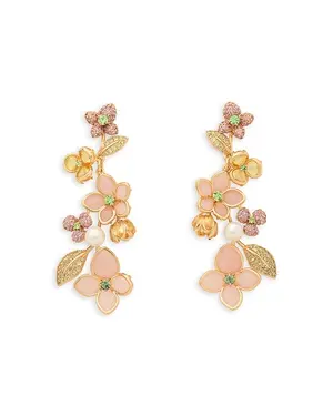 KATE SPADE NEW YORK Kate Spade New York Pastel Petals Linear Earrings