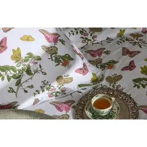 MATOUK Baudin Butterfly Pillowcase Pair, King - Pink