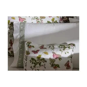 MATOUK Baudin Butterfly Percale Standard Sham - Pink