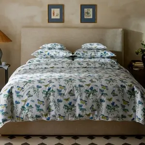 MATOUK Baudin Butterfly Quilted Standard Sham - Prussian Blue