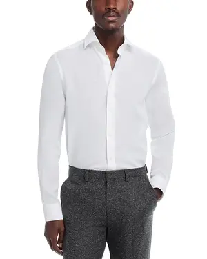 JACK VICTOR Linen & Cotton Shirt - White