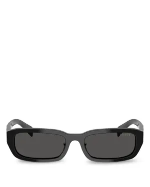 Prada Symbole Rectangle Sunglasses, 55mm