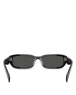 Prada Symbole Rectangle Sunglasses, 55mm