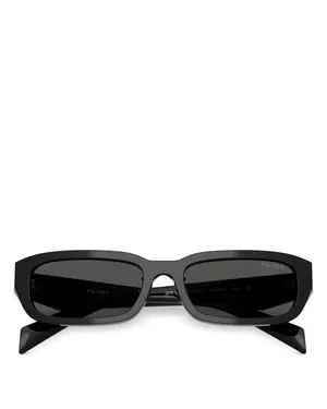 Prada Symbole Rectangle Sunglasses, 55mm