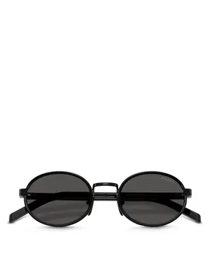 Prada Pr B56s Oval Sunglasses - Black
