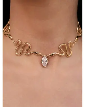 Ettika Serpentina Choker - Gold
