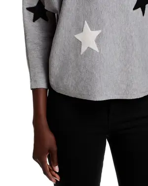 SIONI Star Dolman Sleeve Sweater