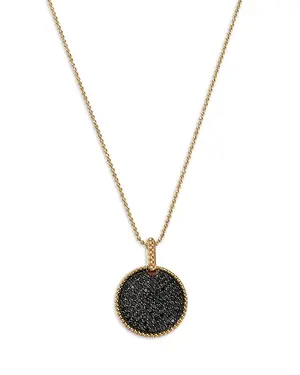 Bloomingdale'S Black Diamond Pendant Necklace - Gold