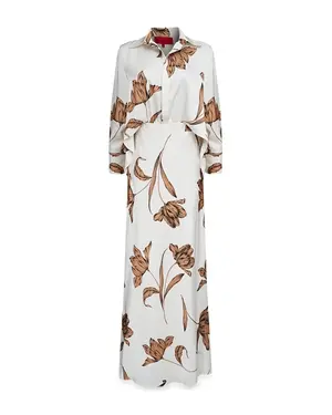 Halston Marcelle Satin Gown