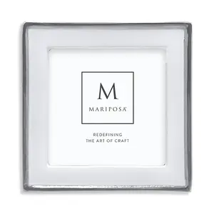 MARIPOSA Signature Picture Frame, 4 X 4 - White