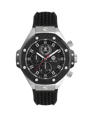 Philipp Plein Plein Royal Chronograph, 46mm - Black/black