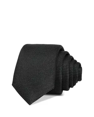 Hugo Geometric Skinny Tie - Black