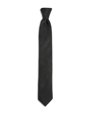 Hugo Geometric Skinny Tie - Black
