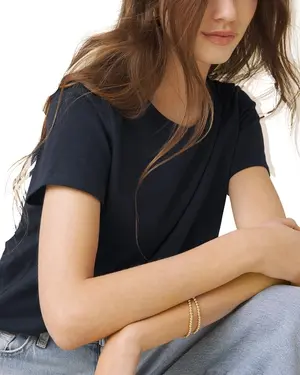 Splendid Louisa Short Sleeve Tee - Navy