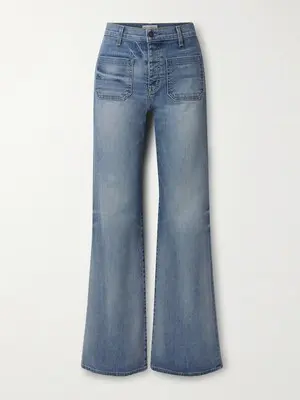 NILI LOTAN Florence High-rise Flared Jeans - Blue