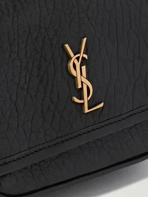 Saint Laurent Niki Mini Crinkled-leather Shoulder Bag