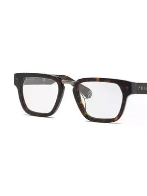 Philipp Plein Tortoiseshell-effect Rectangle-frame Glasses