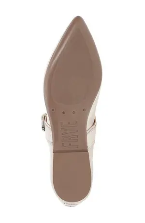 THE FRYE COMPANY Heather Pointed Toe Mary Jane Flat - Ivory
