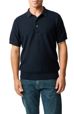 Rodd & Gunn Forbes Textured Polo - Eclipse