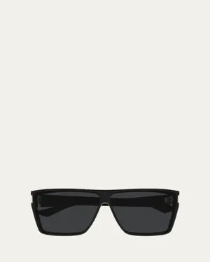 Saint Laurent Saint Laurent SL 756 Bio Injection Rectangle Sunglasses Black
