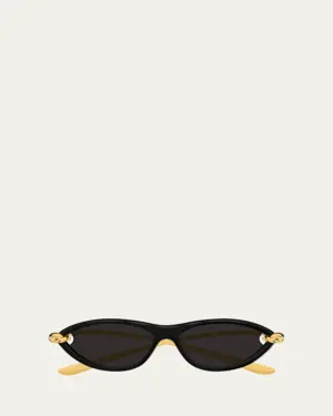 Bottega Veneta Bottega Veneta BV1390S Cat-Eye Sunglasses Black