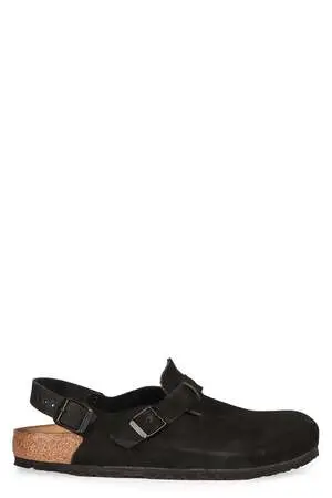 BIRKENSTOCK Tokio Suede Mules - Black