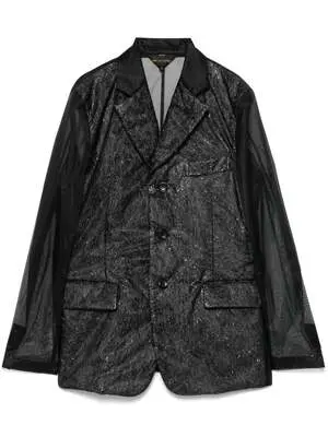Comme Des Garçons Paneled Button-down Shirt
