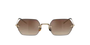 Oliver Spencer Octagon Sunglasses - Dark Brown Gradient Mirror