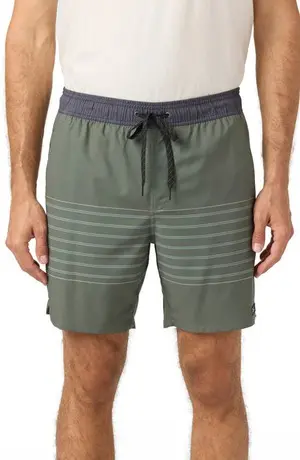 O'Neill Perform Light Lined 17" Athletic Shorts - Dark Olive