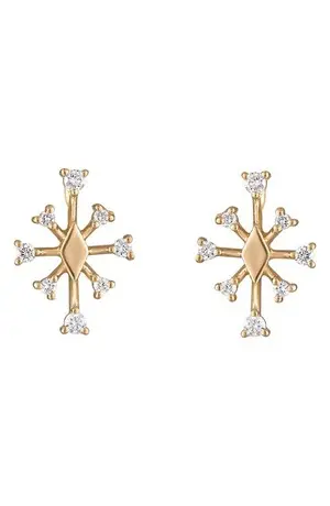 EDEN PRESLEY 14k Stud Earrings - Gold Diamond