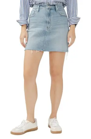 SILVER JEANS CO. Cutoff Denim Miniskirt