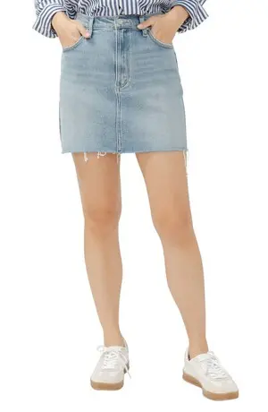 SILVER JEANS CO. Cutoff Denim Miniskirt