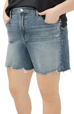 SILVER JEANS CO. High-waisted Denim Shorts - Indigo