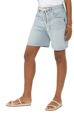 SILVER JEANS CO. Drawstring Denim Shorts