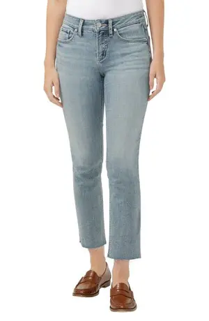SILVER JEANS CO. Suki Curvy Mid-rise Straight Leg Jeans