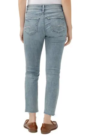 SILVER JEANS CO. Suki Curvy Mid-rise Straight Leg Jeans