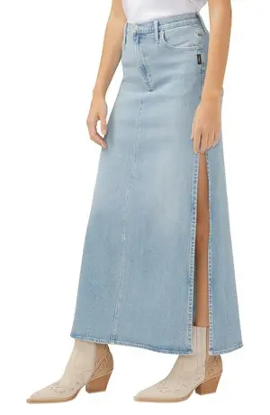 SILVER JEANS CO. Denim Maxi Skirt