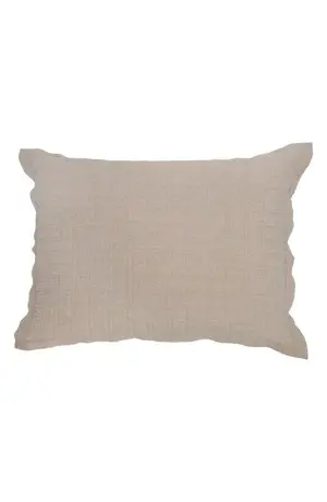 POM POM AT HOME Owen Quilted Linen Pillow Sham - Flax