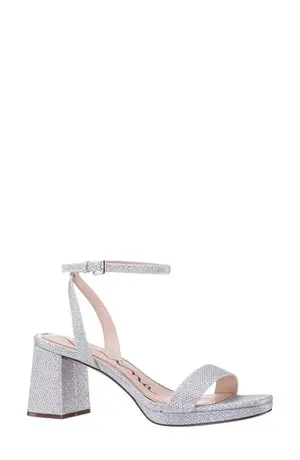 Nina Bergen Ankle Strap Sandal - Silver