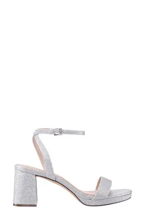 Nina Bergen Ankle Strap Sandal - Silver