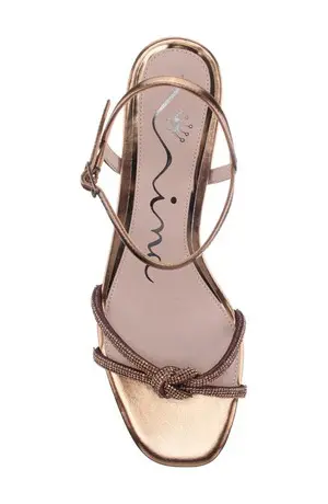 Nina Valeria Ankle Strap Wedge Sandal - Bronze