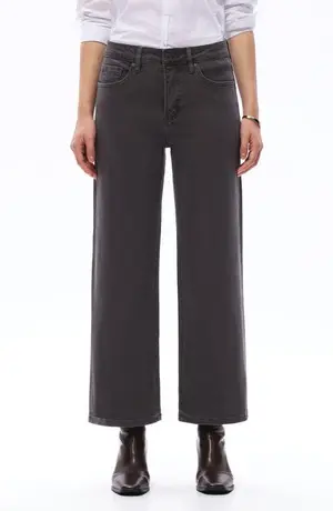 BAYEAS Bella Crop Straight Leg Jeans - Gray