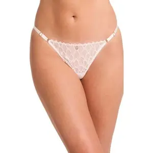 MONTELLE INTIMATES Lacy Thong - Chantilly