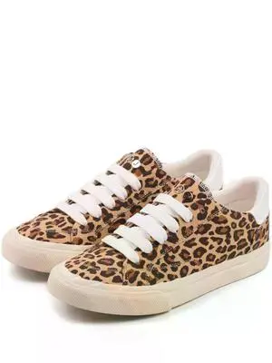 HIDE&JACK Hide&Jack Toby Leopard-Print Sneakers Brown